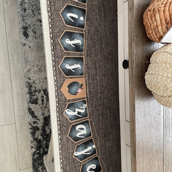 Teacher Classroom Banner, Classroom Welcome Back Banner, Chalkboard ...