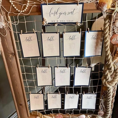 Seating Plan Wedding Nautical Seating Plan Template Wedding Seating ...