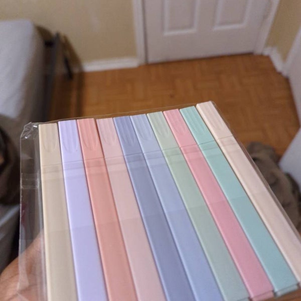 Pastel Index Tabs Sticky Notes | Cute Kawaii Planner Tabs | Waterproof ...