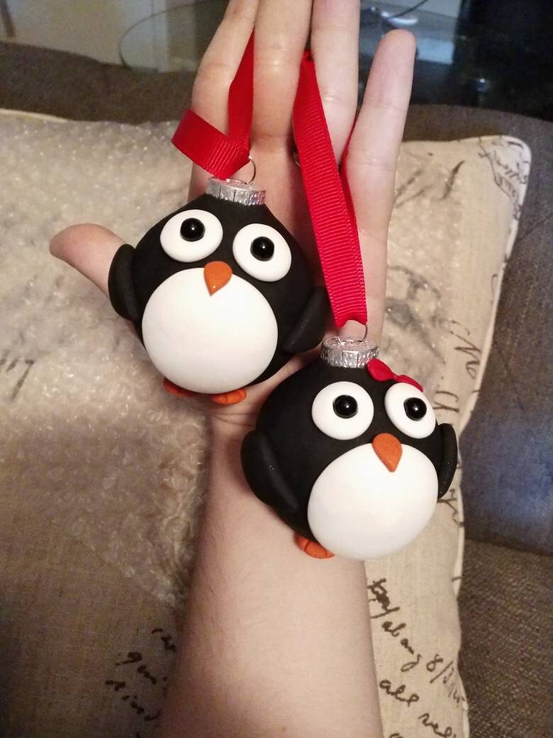 Penguin Christmas Ornaments | Etsy