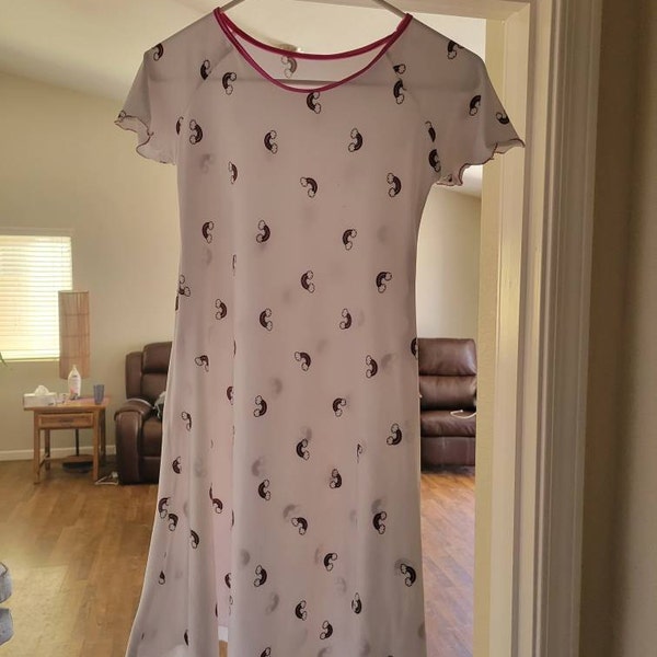 Mo's Lounge Gown Nightgown Pattern Size 6mos up to 10years Knit Long ...