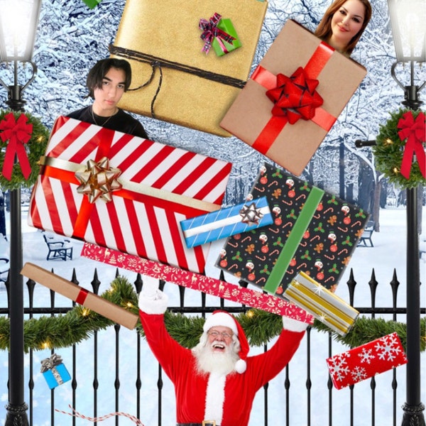 Digital Delivery, Funny Christmas Card, Child Dropping Family Inside ...