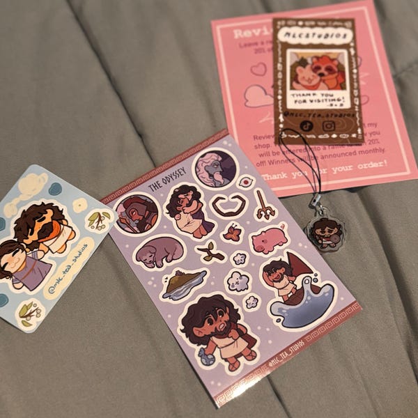 Odyssey Sticker Sheet, Odysseus Penelope Greek Mythology, Stationary ...