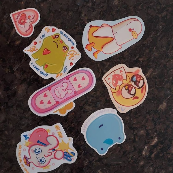 Cute Stickers Grab Bag, Kawaii Cute Mystery Sticker Grab Bag, Mystery ...