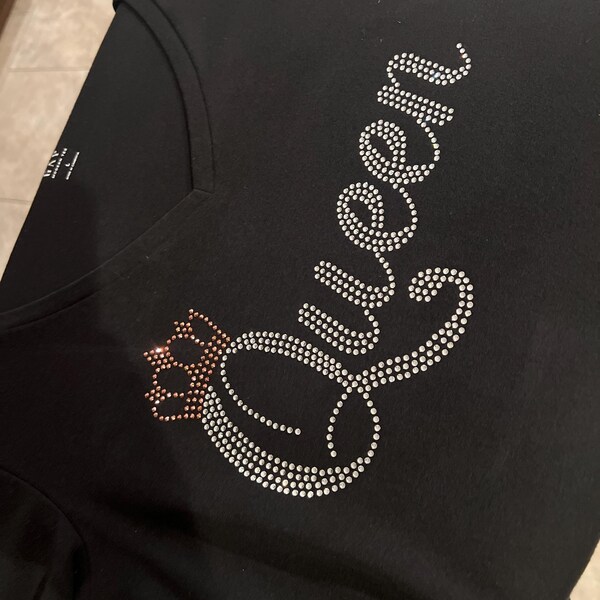 Custom Football Team and Colors RHINESTONE Mega Bling Shirt, Football ...