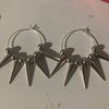 Deadly Girl Punk Rock & Heavy Metal Style Spike Hoop Earrings in Small ...