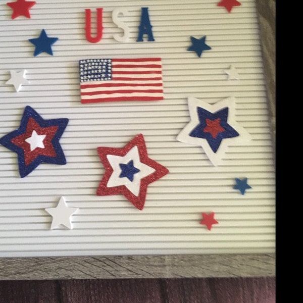 Fourth of July Stars Set for Letterboard, Letterboard Stars, Fourth of ...