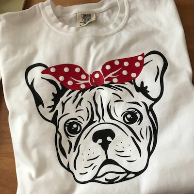 French Bulldog Svg,french Bulldog With Bandana Svg,bandana French ...
