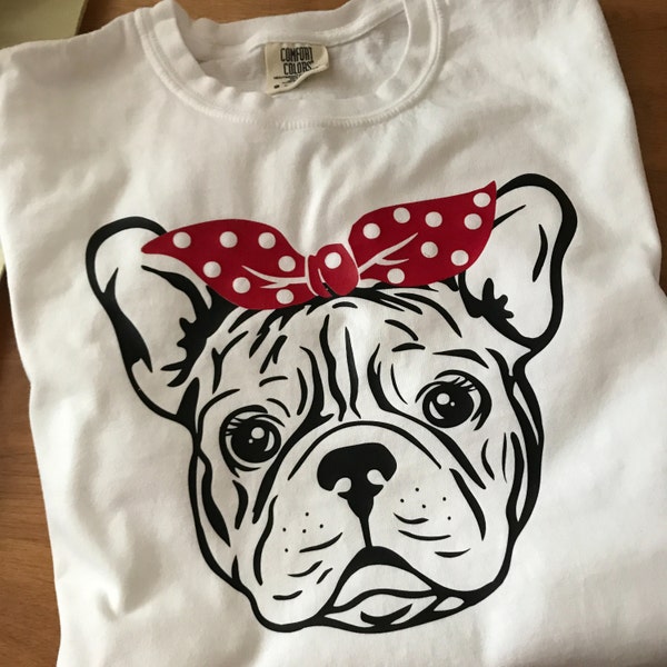 French Bulldog Svg,french Bulldog With Bandana Svg,bandana French ...