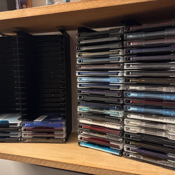 CD Cases Tray (holds 18 in a 1x18 Layout) Storage/holder/stand/rack/box ...