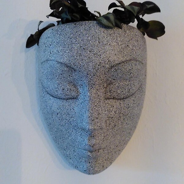 Handmade Human Face Wall Planters - Creative Plant Display - Face Plant ...