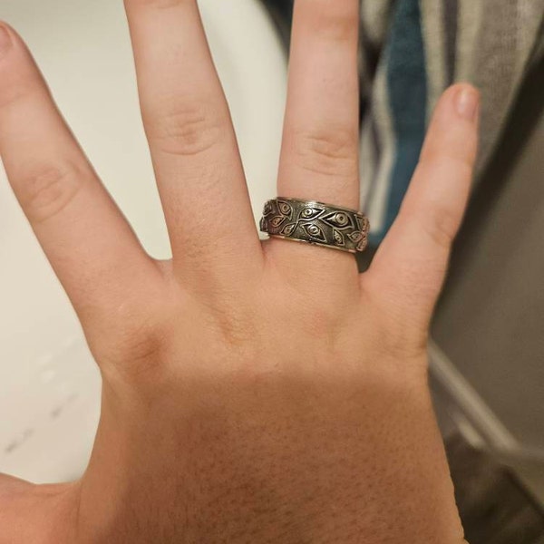 Fidget Dragon Anxiety Spinner Rings, Rotating Anti Stress Worry Ring ...