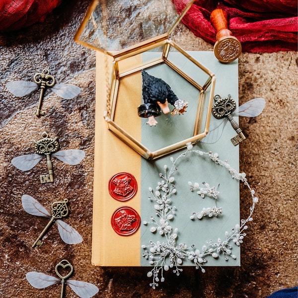 Fantasy Wedding Ring Box/ Geek Proposal Box/ Nerd Engagement Ring Box ...