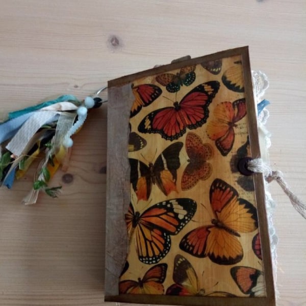 Handstitched Book Cover, Fabric Unique Book Cover, Handsewn A5 Cover ...
