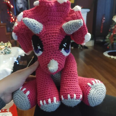 Sarah the Triceratops Crochet Pattern, Triceratops Crochet Pattern ...