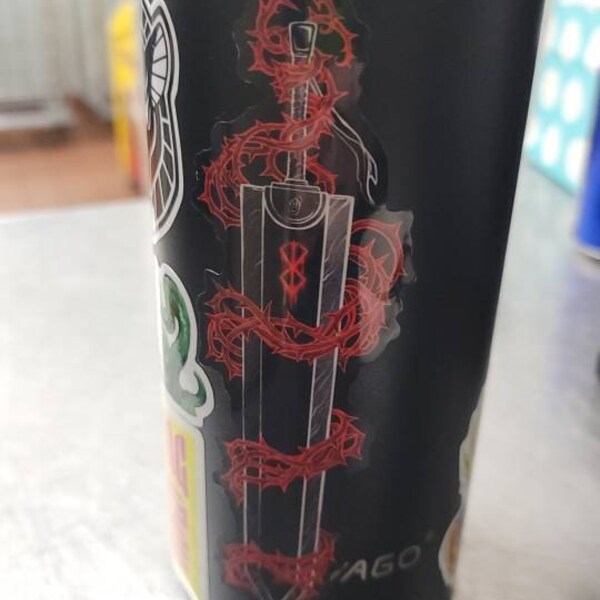 Dragonslayer Sword Sticker, Guts’ Sword Waterproof Vinyl Sticker, Dark ...