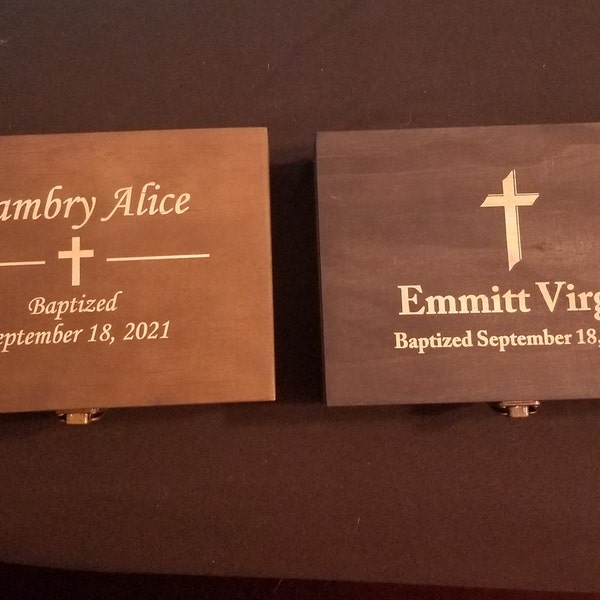 Baptism Gift, Baptism Memory Box, Keepsake Box, Baptism Gift for Boy ...