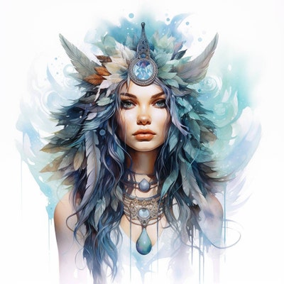 Spirit Guide Drawing and Reading, Stylized Watercolour, Psychic Reading ...