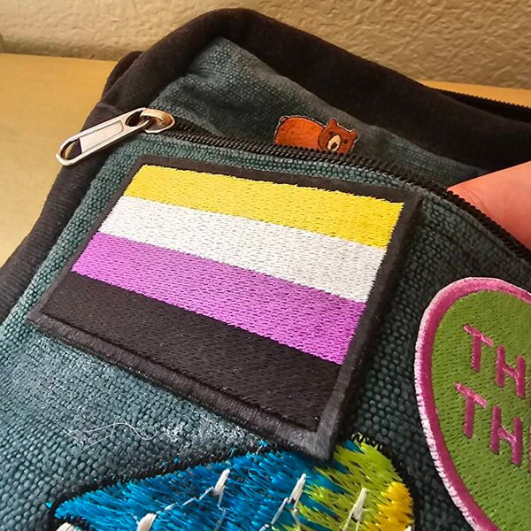 Pride Rainbow Flag Embroidered Patch. Iron On, Velcro or Sew on Options ...