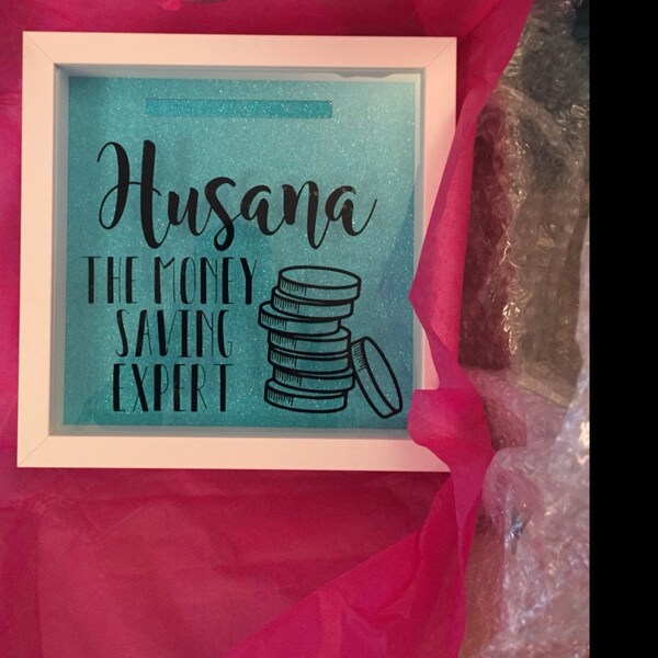 Personalised Money Box Frame, Honeymoon Fund Frame, Wedding Fund Frame ...