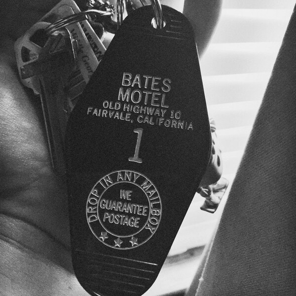 On SALE! PSYCHO BATES Motel Room 1 Keychain, Key Fob Horror Movie Prop ...