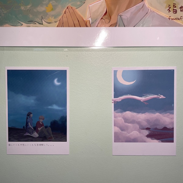 Aesthetic Anime Postcard Prints: Anime Prints, Minimalist Art Prints ...