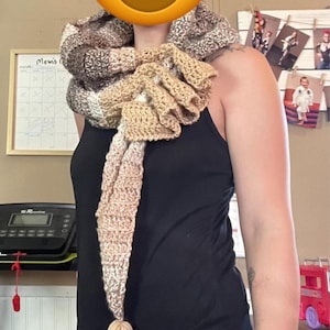 Keyhole Scarf KNIT PATTERN Beautiful Scarf Gift for Her Crochet Scarf ...