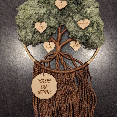 Macrame Family Tree, Personalized Gifts, Boho Wall Tapestry, Cozy Room ...