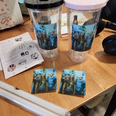 BOBA CUP Personalized Reusable 20oz Fully Custom Vinyl Design or Photo ...