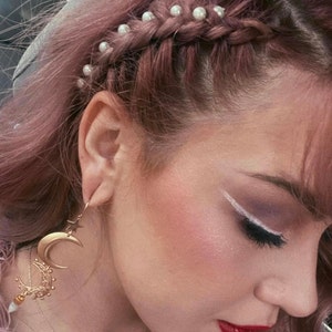 Divine Energy Labradorite Hammered Moon Butterfly Leaf Vine Nature Witchy Earthy Healing ...