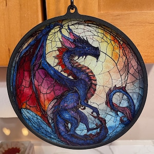 Werewolf Stained Glass Window Cling Werewolf Window Film Werewolf ...