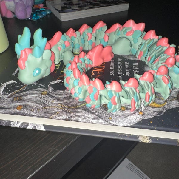 3D Printed Articulated Dragon | Kaida Fidget Spinner Stress Relief Toy ...