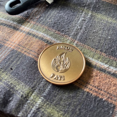 Amor Fati Keychain Gold Stoic Keychain Premium Keychain - Etsy