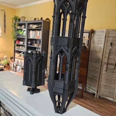 Gothic Tower Stackable Moss Pole Stls for 3D Printing, Plant Totem ...