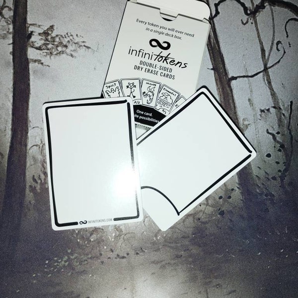 Dry Erase Cards/tokens 10-pack double-sided, Erasable, Reusable Tokens ...