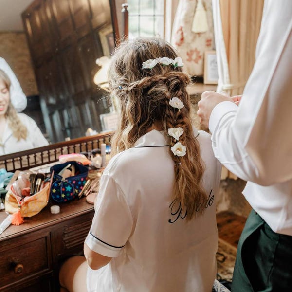 Matilda Ivory Bridal Dried Flower Crown Wedding Headband - Etsy