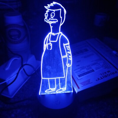 Bobs Burgers Edge Lit Led Lamp - Etsy