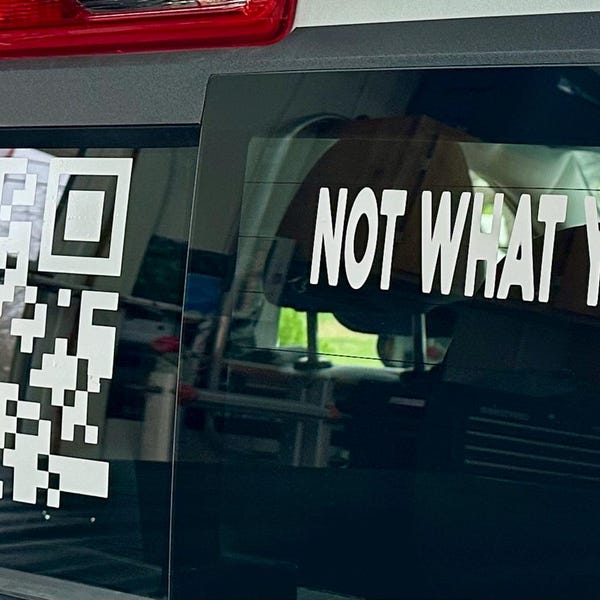 Custom QR Code Decals W/ Text | for SUV, Cars, 4x4, Businesses | Custom ...