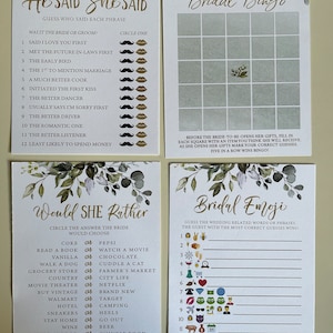 Printed Gummy Bear Candy Guessing Game, 50 Cards and Matching Sign ...