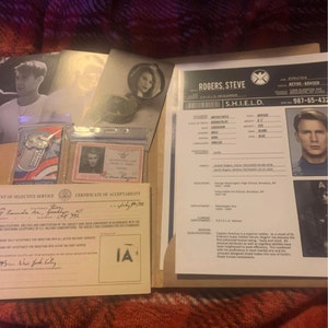 Winter Soldier File S.H.I.E.L.D. Bucky Barnes Secret Folder Paper Props ...