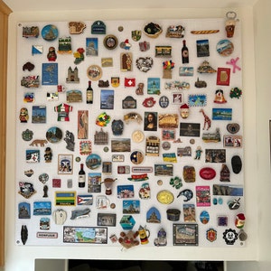 Travel Magnet Display Board Souvenir Magnet Display Board - Etsy
