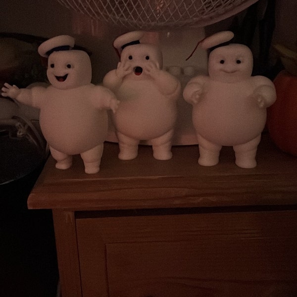 Mini Puft Stay Puft Set of 3 Ghostbusters With Heads - Etsy