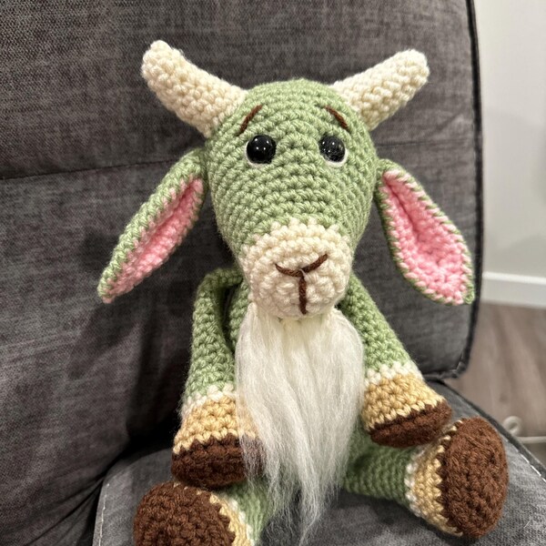 Goat Crochet Pattern, Crochet Pattern, Crochet Goat, Amigurumi Goat ...