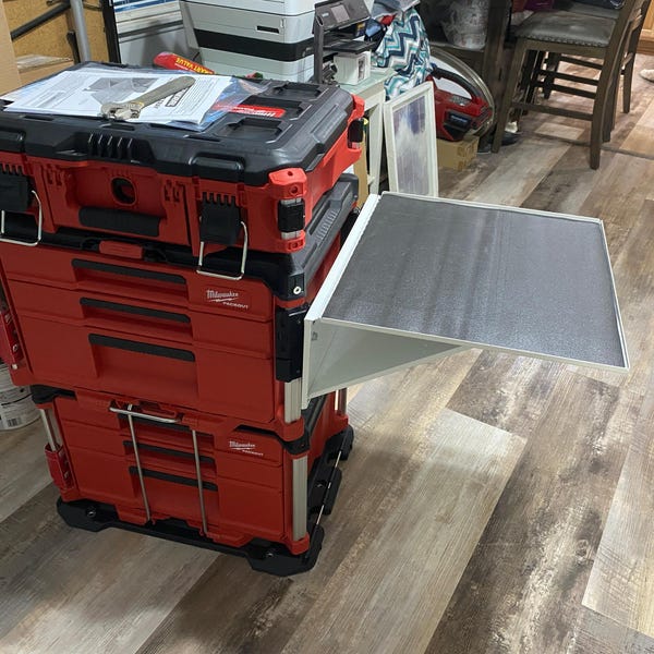 Milwaukee Packout, Folding / Detachable Steel Table, Rail Caps Included ...