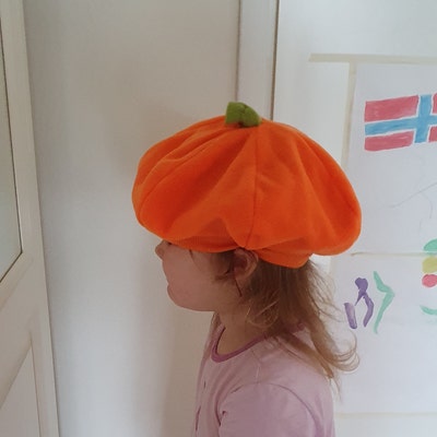 Pumpkin Hat, Halloween Beret, Orange Costume or Photography Prop ...