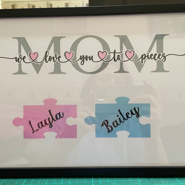 Mom We Love You to Pieces Svg , Personalised Family Svg, Mother's Day ...