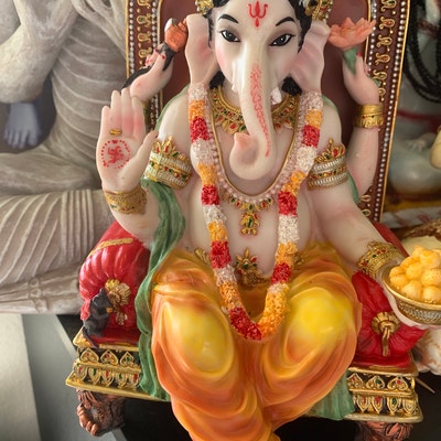 L107 Ganesh on Throne 10 Ganesh Asana - Etsy