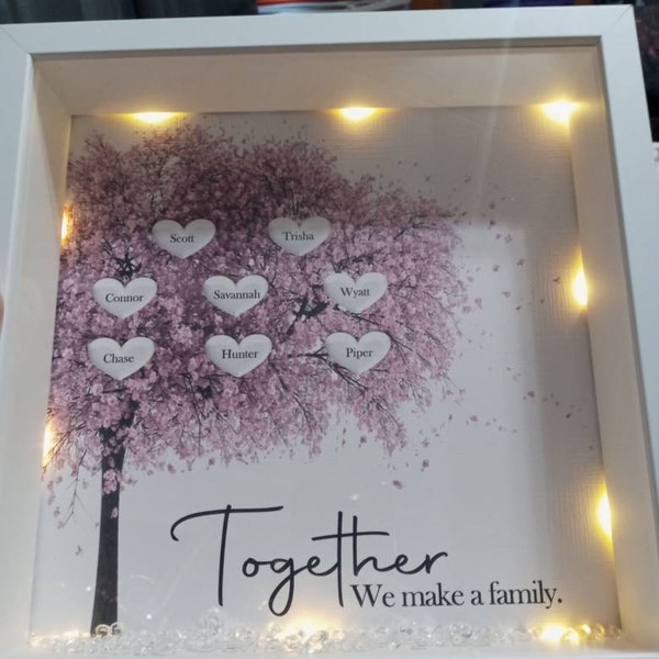 Personalised Family Tree, Together We Make a Family Gift, Mothers Day ...