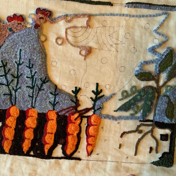 AMERICANA COTTAGE (village Tile Series) - Traditional Rug Hooking ...