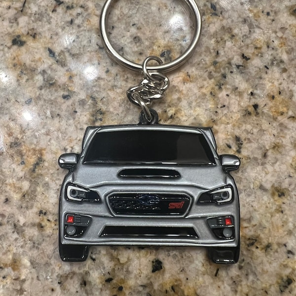 Keychain for Subaru WRX Sti Enamel Double-sided JDM Keyring Gifts for ...